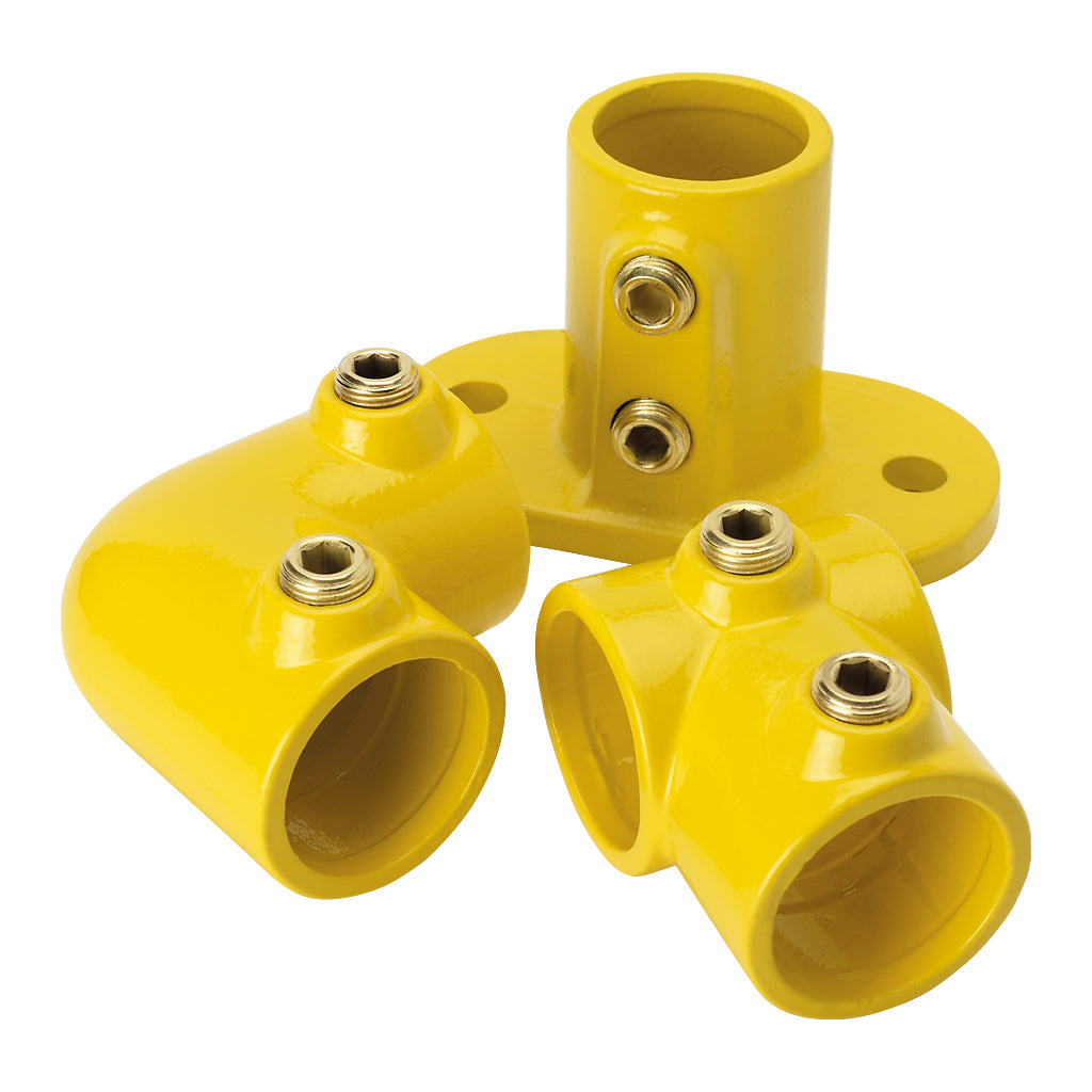 Yellow Key Clamps & Yellow Steel Tube - DC Iron