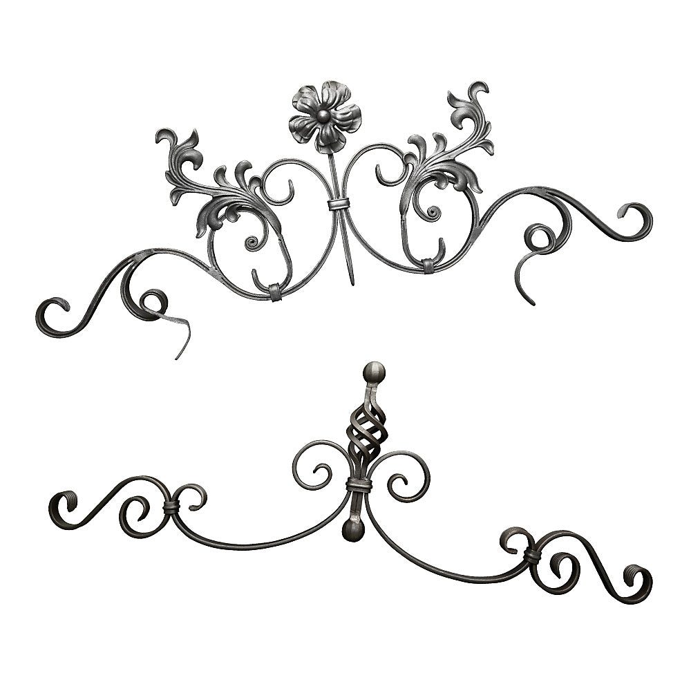 Wrought Iron Gate Toppers - DC Iron