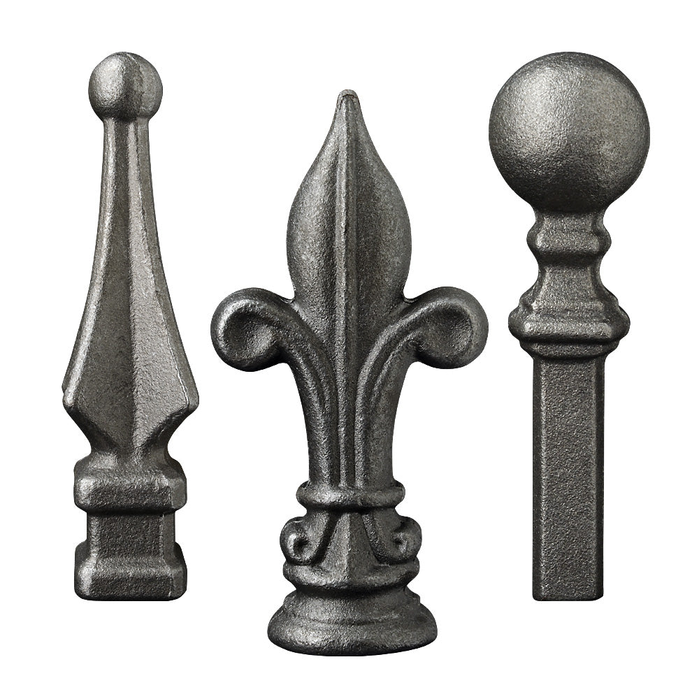 Wrought Iron Railheads and Railheads Finials - DC Iron