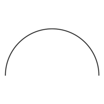 AR3308 30 x 8mm Plain Bar Arch 1000 x 500mm Rise Rolled Easy Way