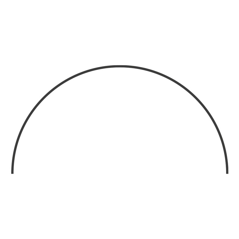 AR3308 30 x 8mm Plain Bar Arch 1000 x 500mm Rise Rolled Easy Way