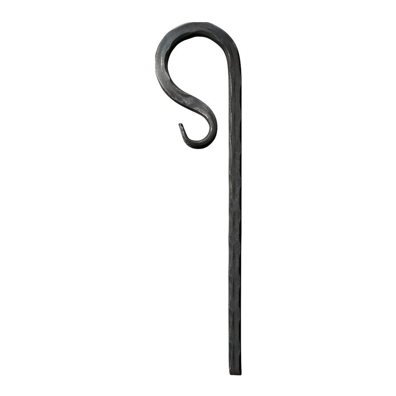 FE9 - Forged Gate Crook 12x12 Hammered Edge Bar - DC Iron