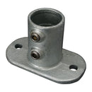 132B Oval Base Flange Key Clamp To Suit 33.7mm Tube