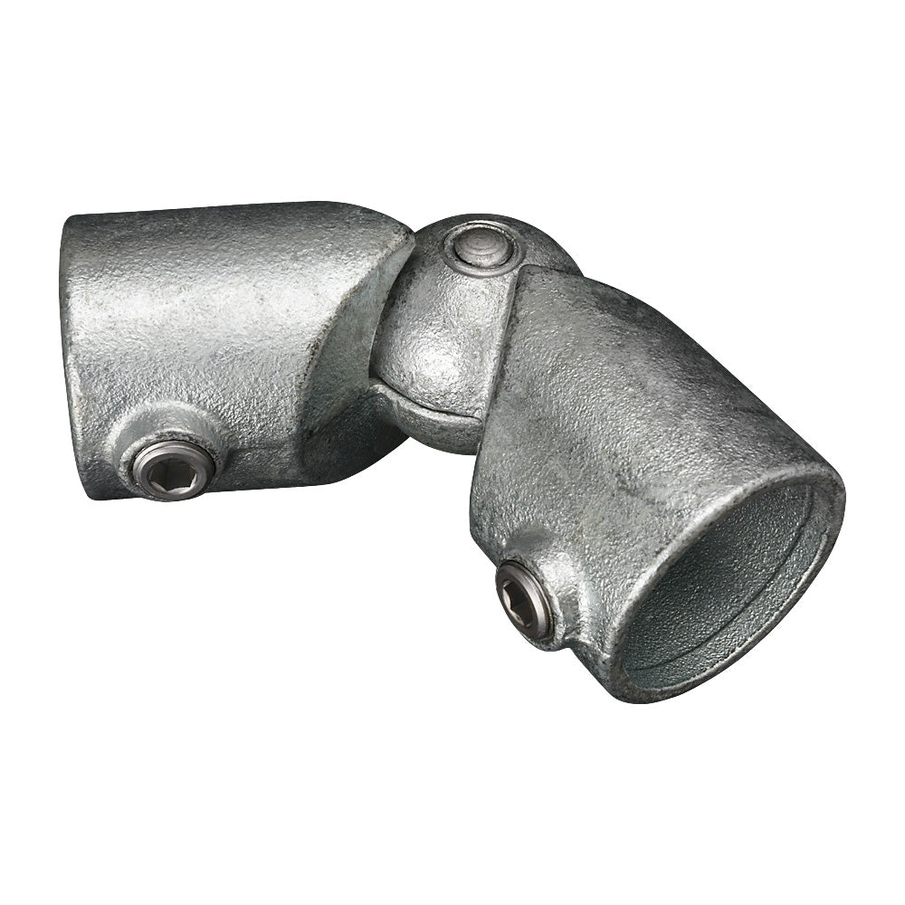 166B Adjustable Knuckle 0-120° Key Clamp To Suit 33.7mm Tube