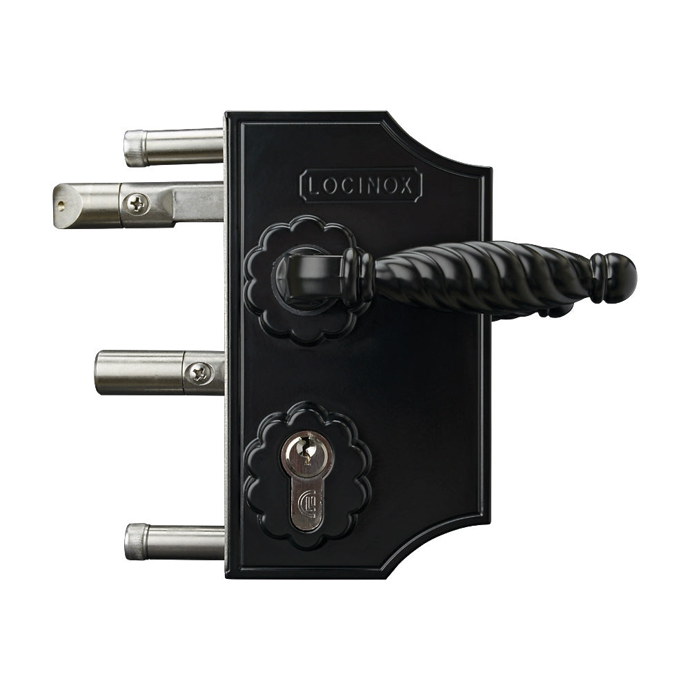 Locinox LAKQ H2L Large Ornamental Gate Lock To Suit 40 - 60mm Box Sect