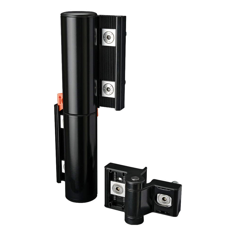 Locinox Tiger Compact 180° Hinge And Gate Closer In One - Black