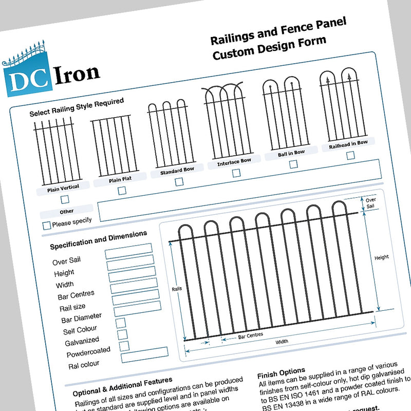 Hoop Top Railing / Bow Top Fencing - DC Iron